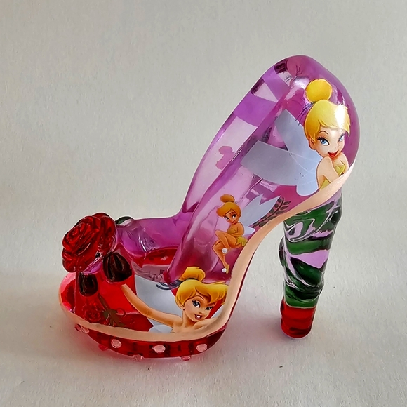 Disney | Other | Disney Tinkerbell Collectible Glass Shoe Shoes Are A ...